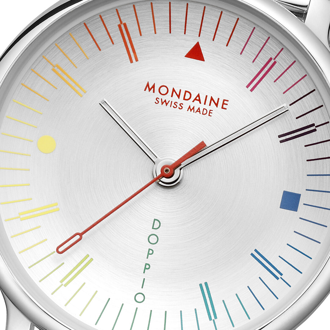 Mondaine Doppio Quartz MLE.33112.SM Bauhaus Inspired | Hodinky-365.sk