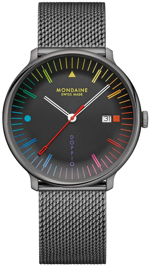 Mondaine Doppio Quartz MLE.41221.SM Bauhaus Inspired | Hodinky-365.sk